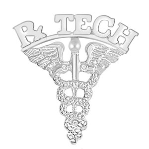 Pharmacy Rx Tech Graduation Pin Silver - Etsy