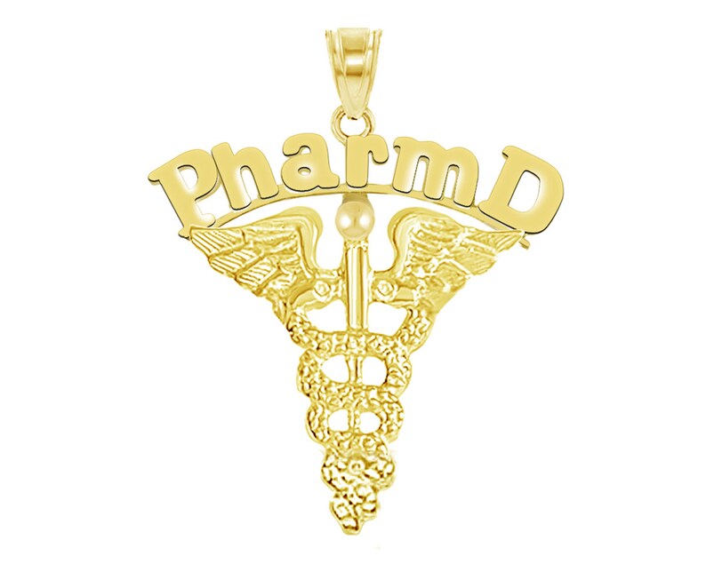 Doctor of Pharmacy Pharmd Charm 14K Gold - Etsy