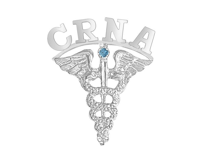 CRNA Nursing Pin for Graduation Silver - Etsy