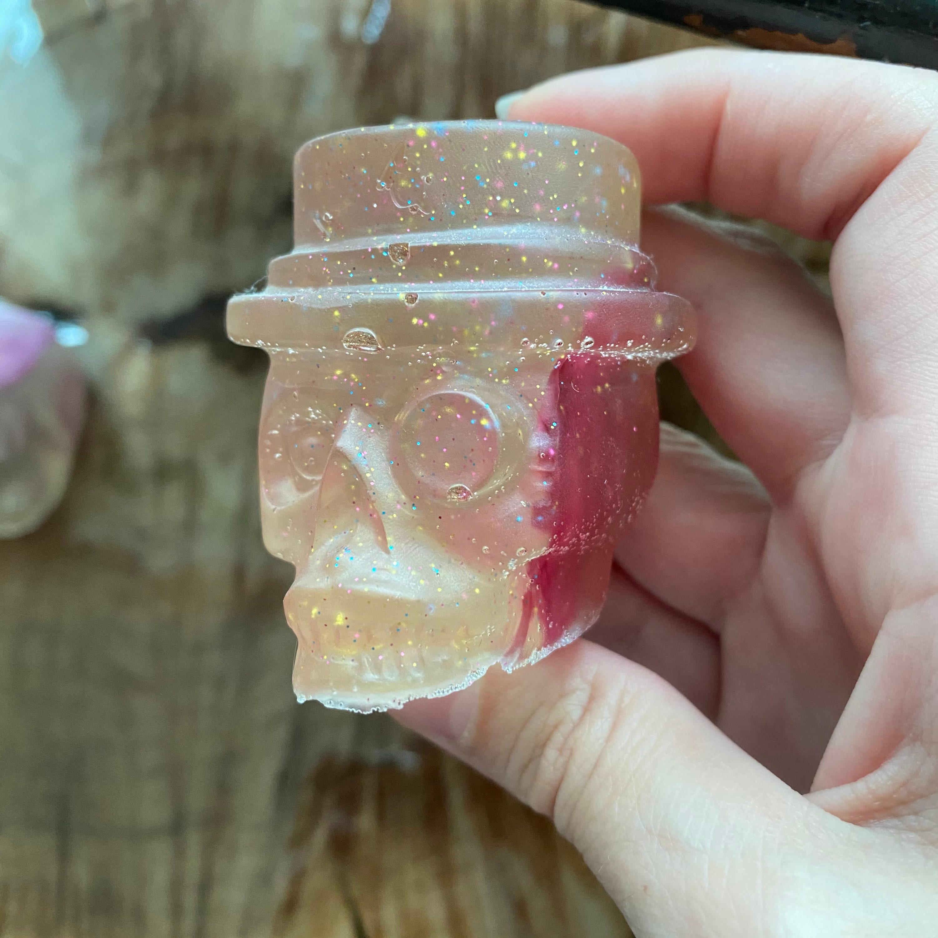 Art & Collectibles Bougainvillea resin bunny gift Flower paperweight ...