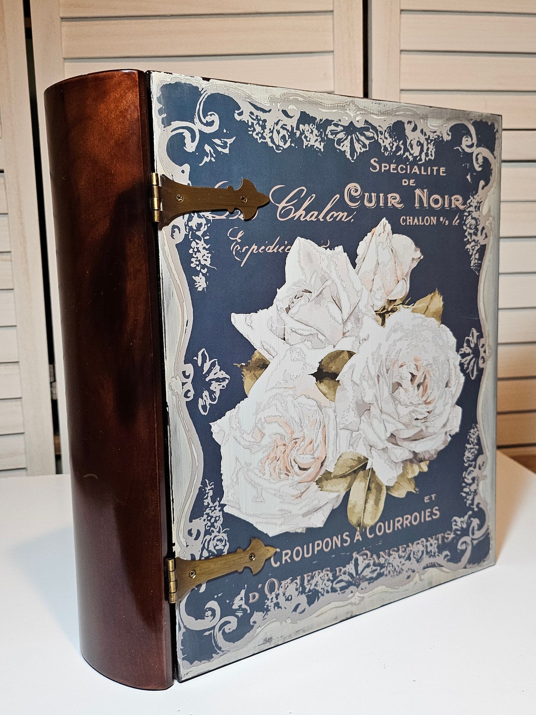 Updated Painted Bombay Company Book Box, 1991 - Etsy