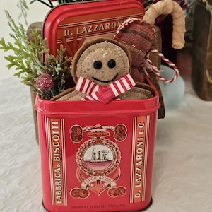 Gingerbread Men in Vintage Tin - Etsy