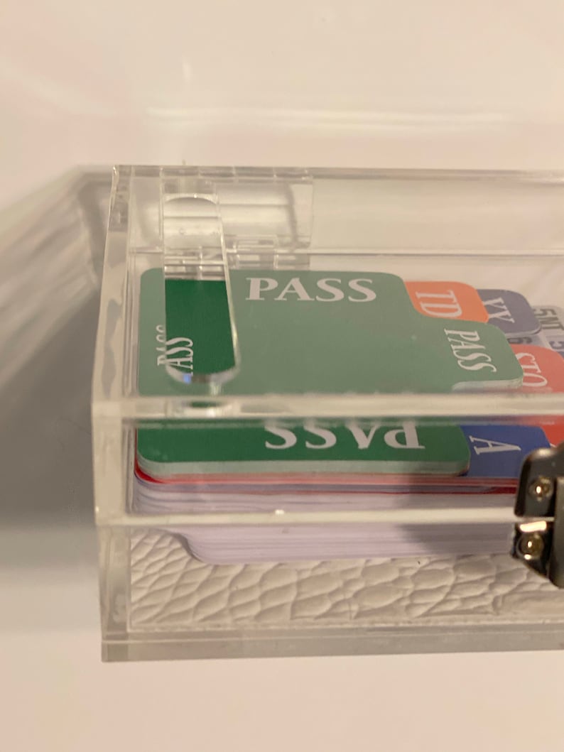 Acrylic Bridge Bidding Boxes - Etsy