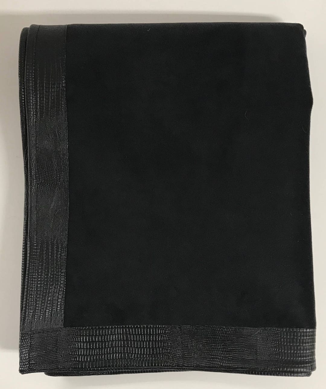 Black Velvet With Black Lizard Trim (M) - Etsy