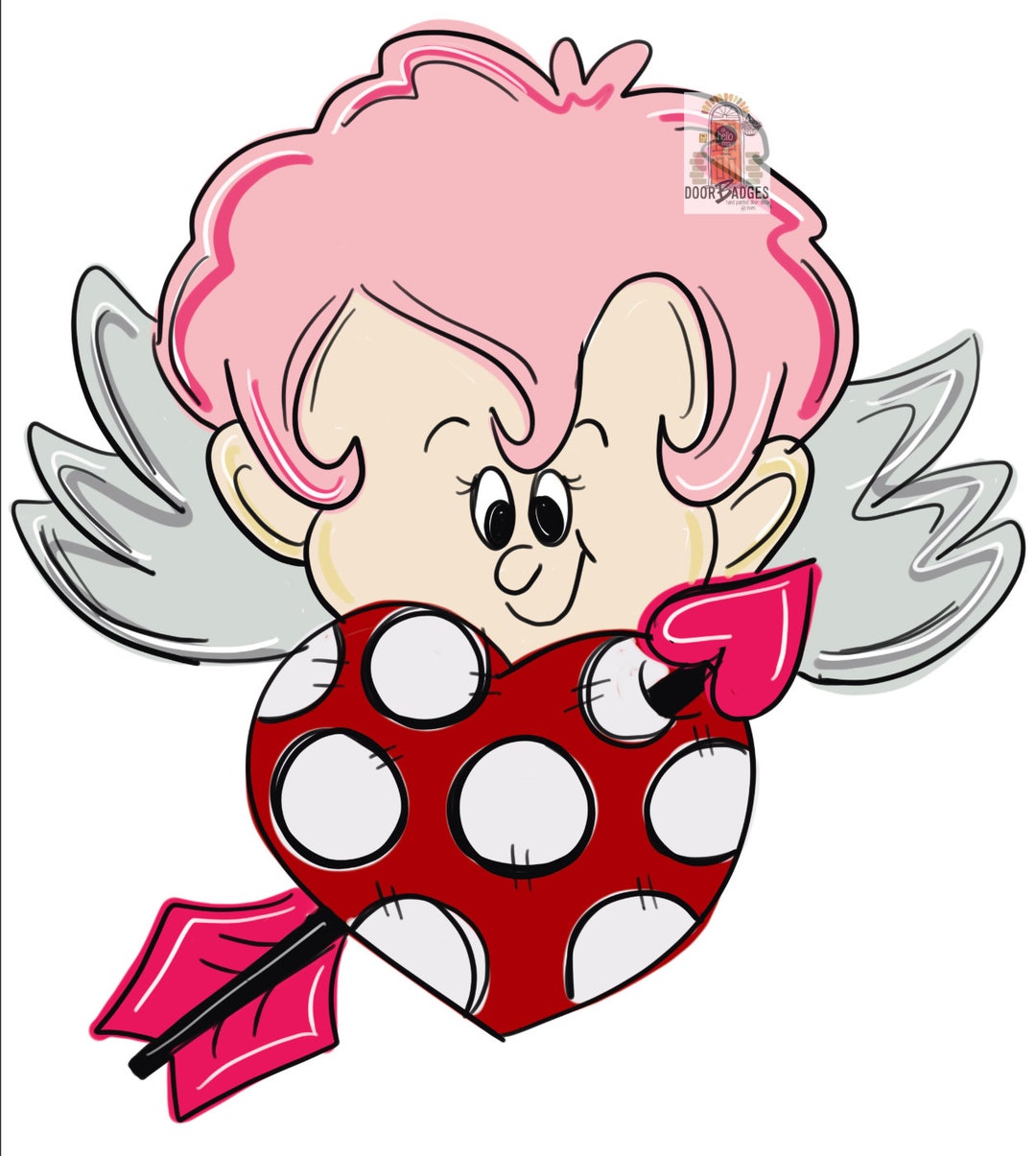 Valentine Cupid Door Hanger Valentines Day Door Decor - Etsy