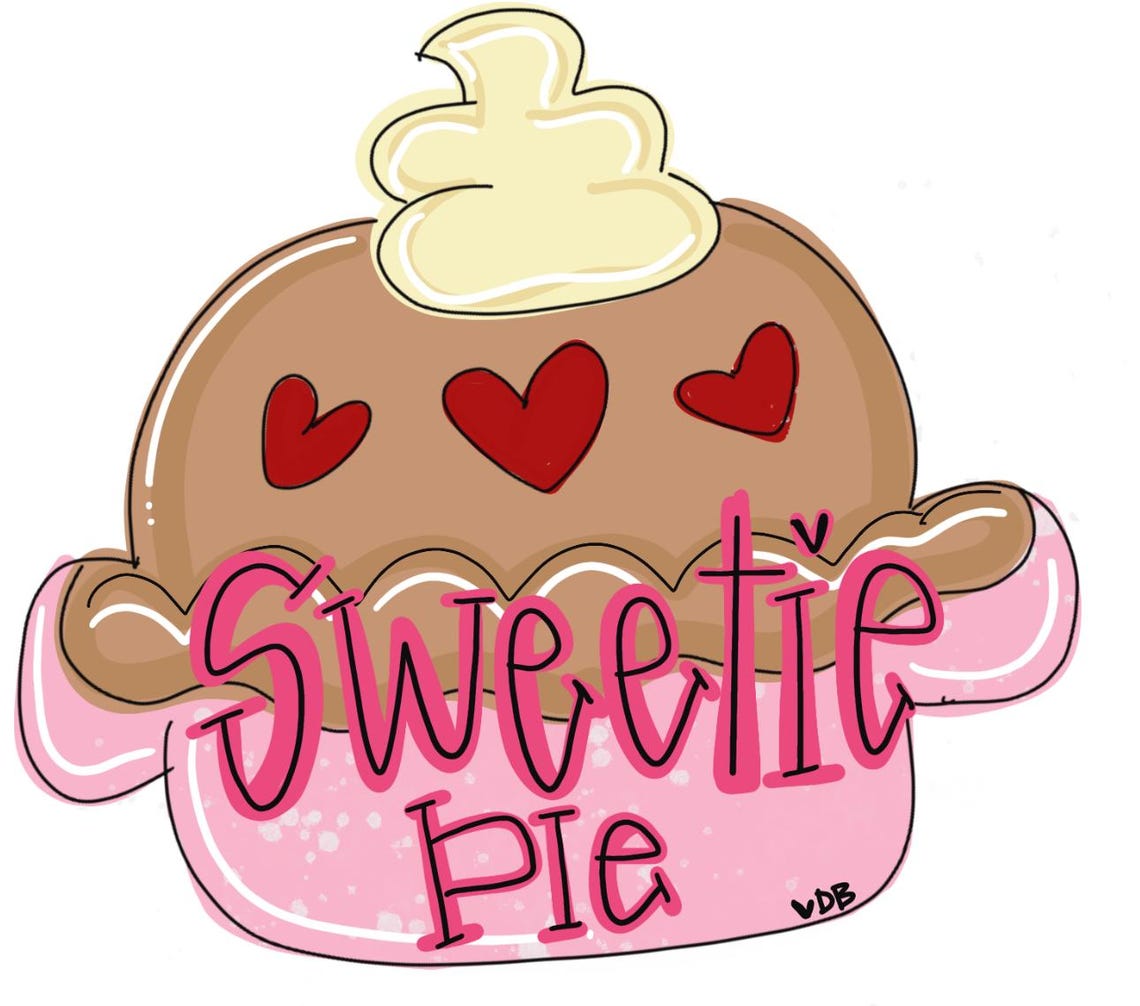 Valentine Sweetie Pie Door Hanger - Valentines Day Door Decor ...