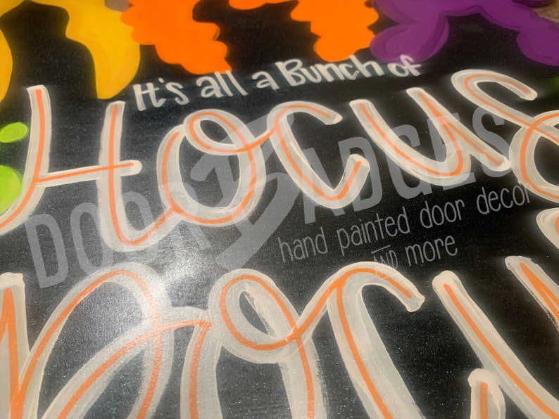 Halloween Hocus Pocus Door Hanger- Halloween Door Decor-spooky-fall ...