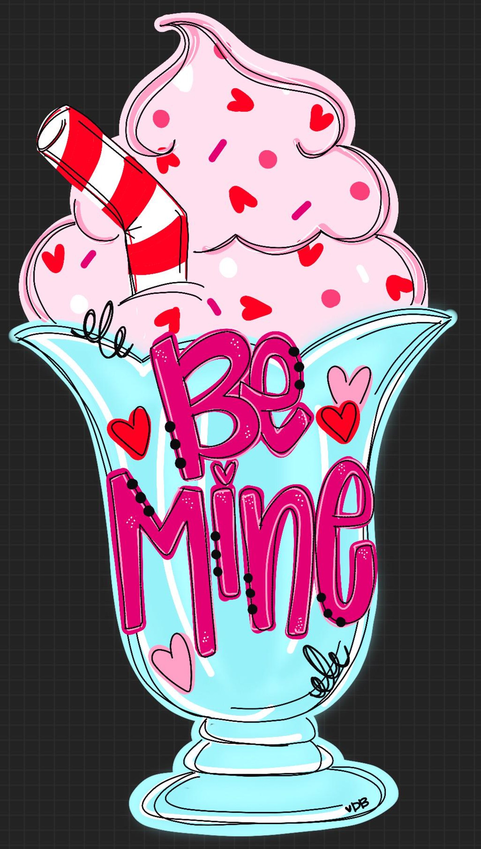 Valentine Be Mine Shake Door Hanger - Valentines Day Door Decor ...