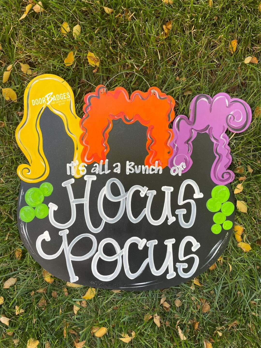 Halloween Hocus Pocus Door Hanger Halloween Door Decor-spooky-fall ...
