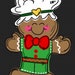 Gingerbread Boy Door Hanger Merry Christmas Door Decor Holiday Winter ...