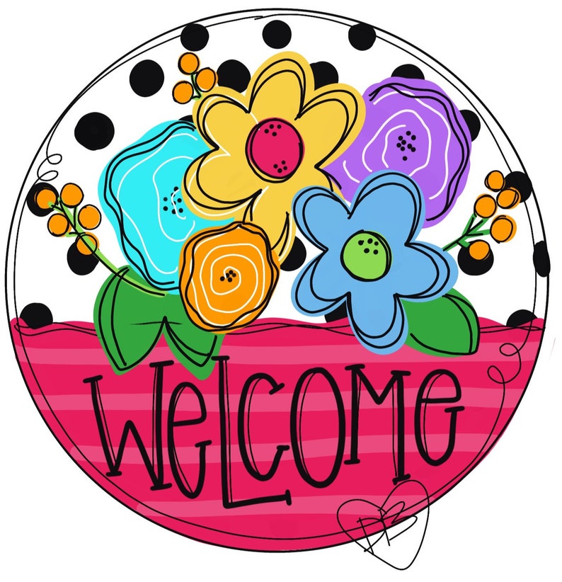 Spring Time Round, Spring, Summer Round Door Hanger, Summer Door Hanger ...