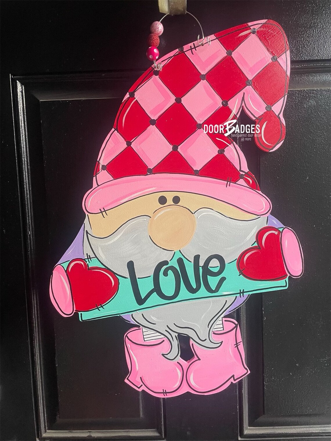 Valentines Gnome Door Hanger Valentines Day Door Decor - Etsy