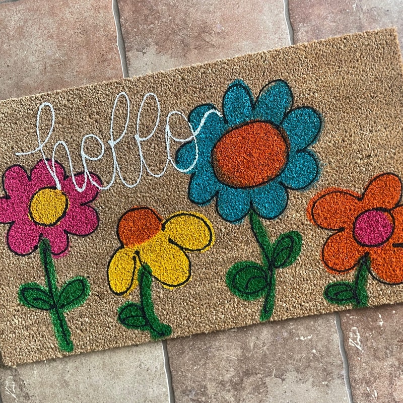 Painted Door Mats - Etsy