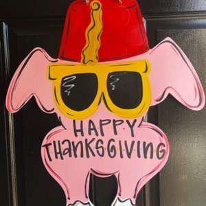 Thanksgiving Turkey Door Hanger, Autumn, Fall, Happy Thanksgiving ...