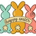 Easter Peeps Bunny Sign Door Hanger- Bunny Door Decor - Easter Egg ...