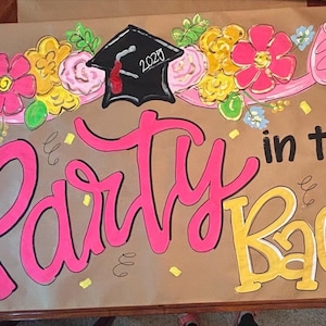 Graduation Hand Painted Party Banners - Kraft Party Decorations ...
