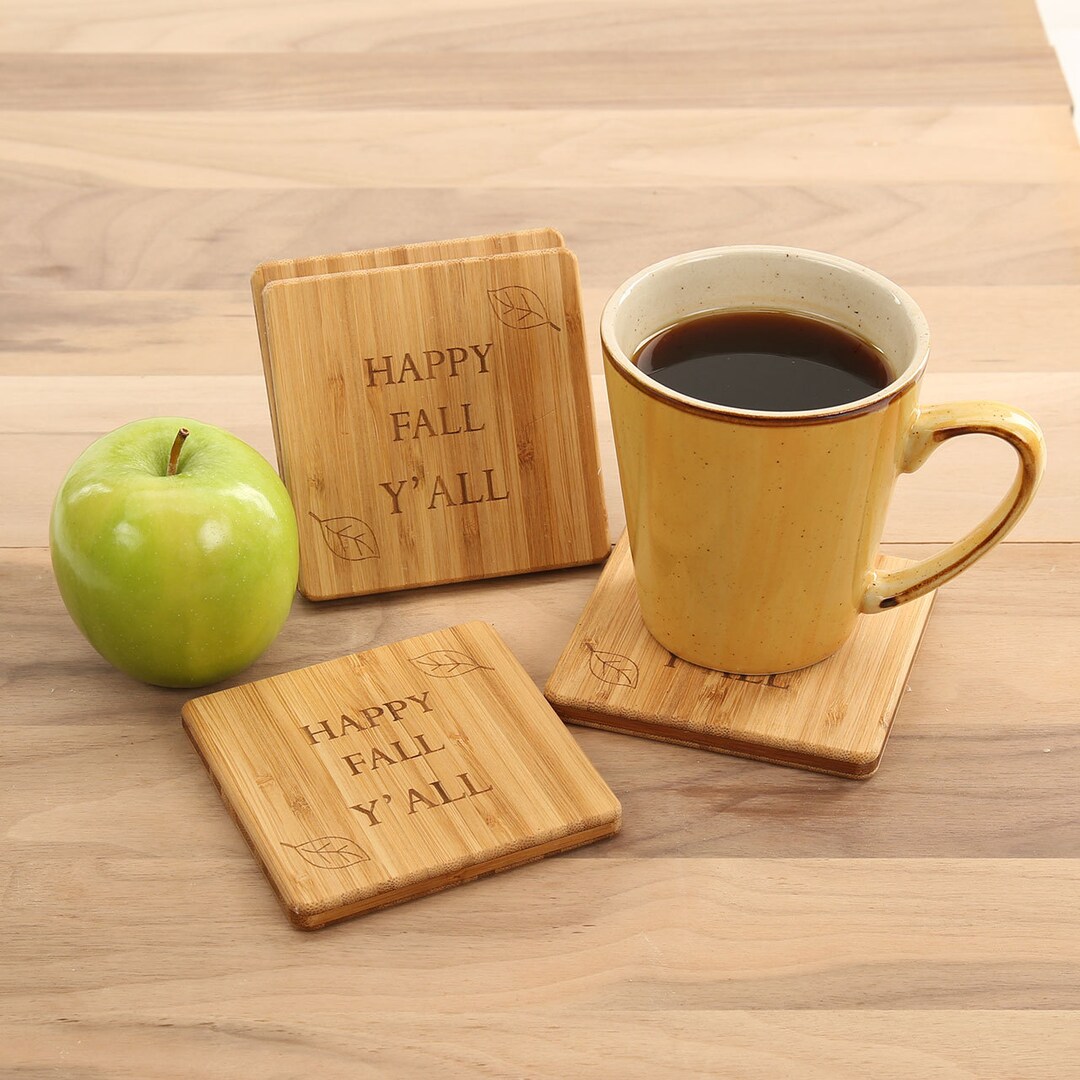 Happy Fall Coaster Set - Etsy