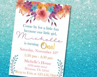 PRINT AT HOME Birthday Party Invitations A7customized - Etsy