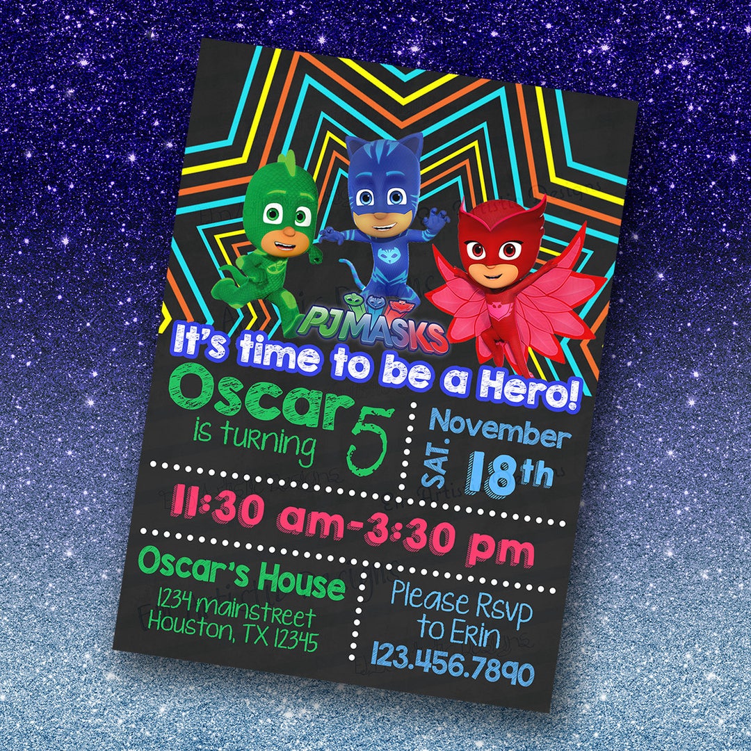 INDIVIDUAL Masked Super Hero Custom A7 Invitations} Envelopes Included ...