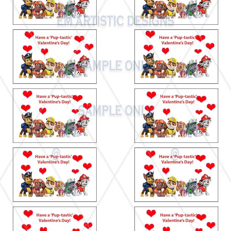 Paw Patrol Valentine Png - Etsy