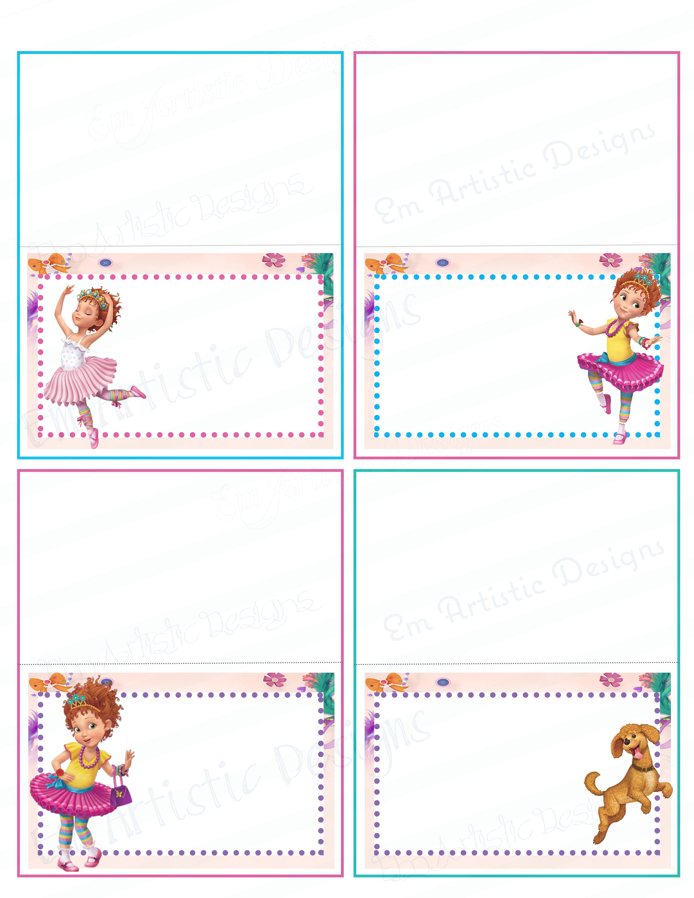 INSTANT DOWNLOAD Fancy Party Table Tent Labels Print at | Etsy