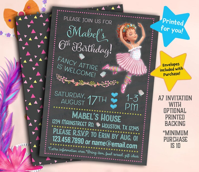 INDIVIDUAL Fancy Birthday Party - Etsy