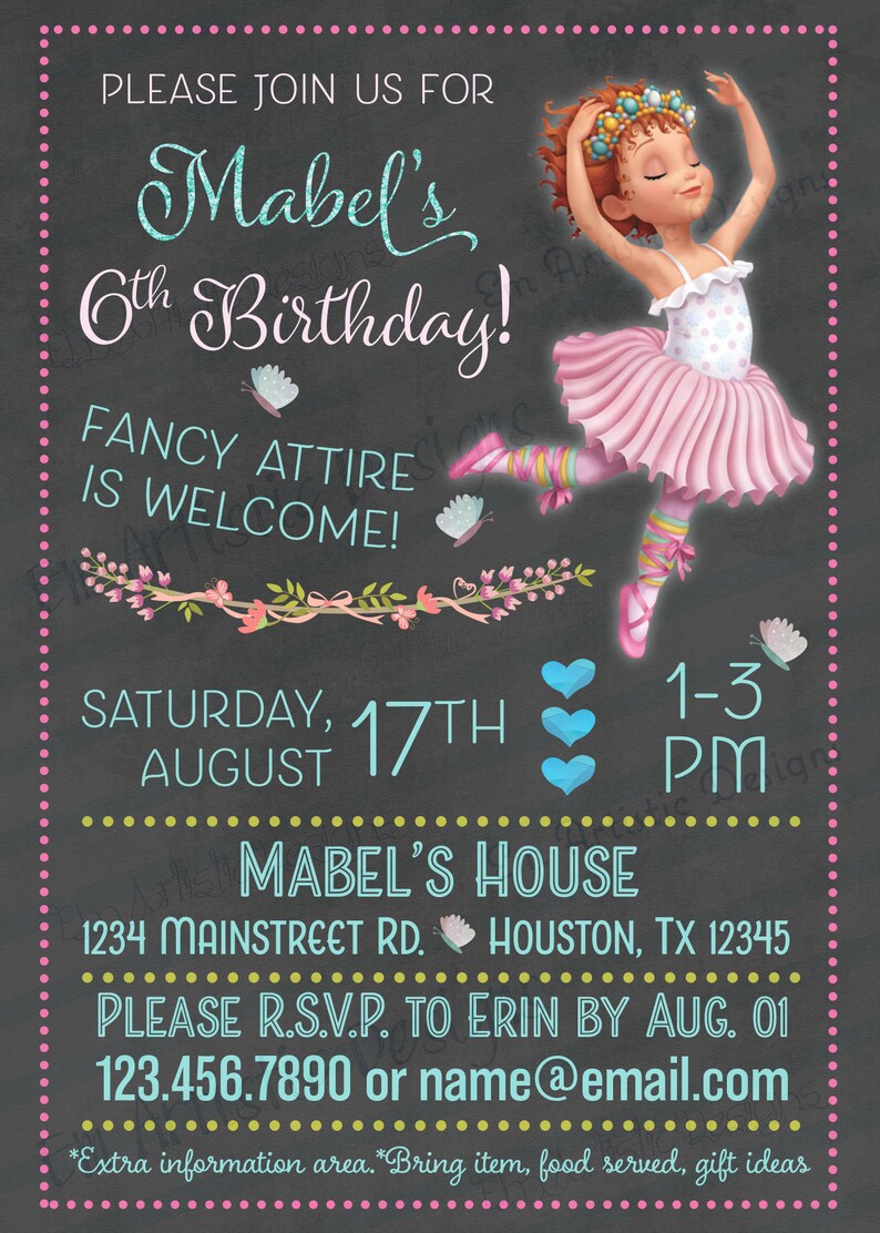 INDIVIDUAL Fancy Birthday Party - Etsy