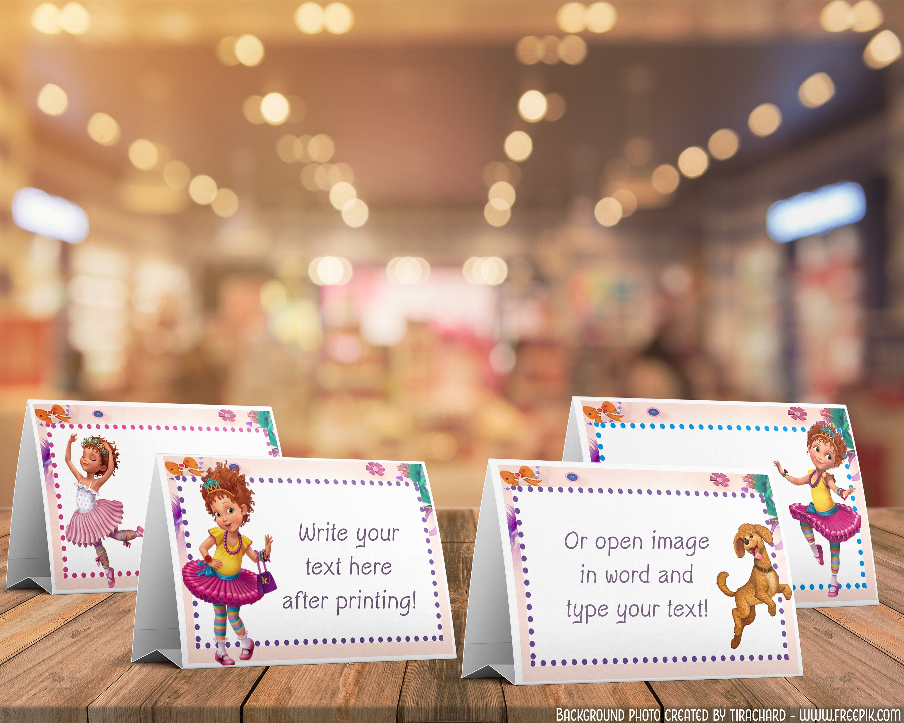 INSTANT DOWNLOAD Fancy Party Table Tent Labels Print at | Etsy