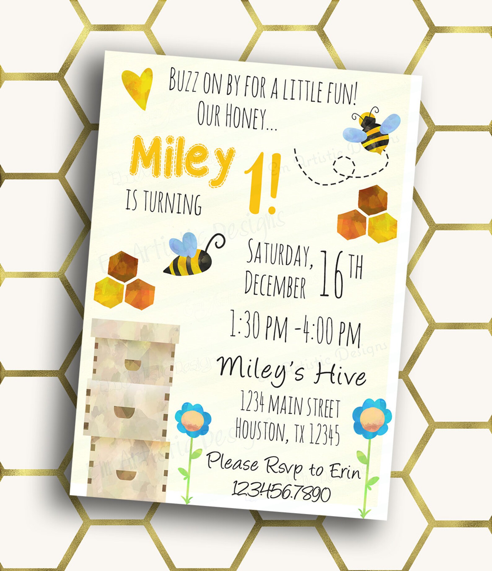 PRINT AT HOME Birthday Party Invitations A7customized - Etsy