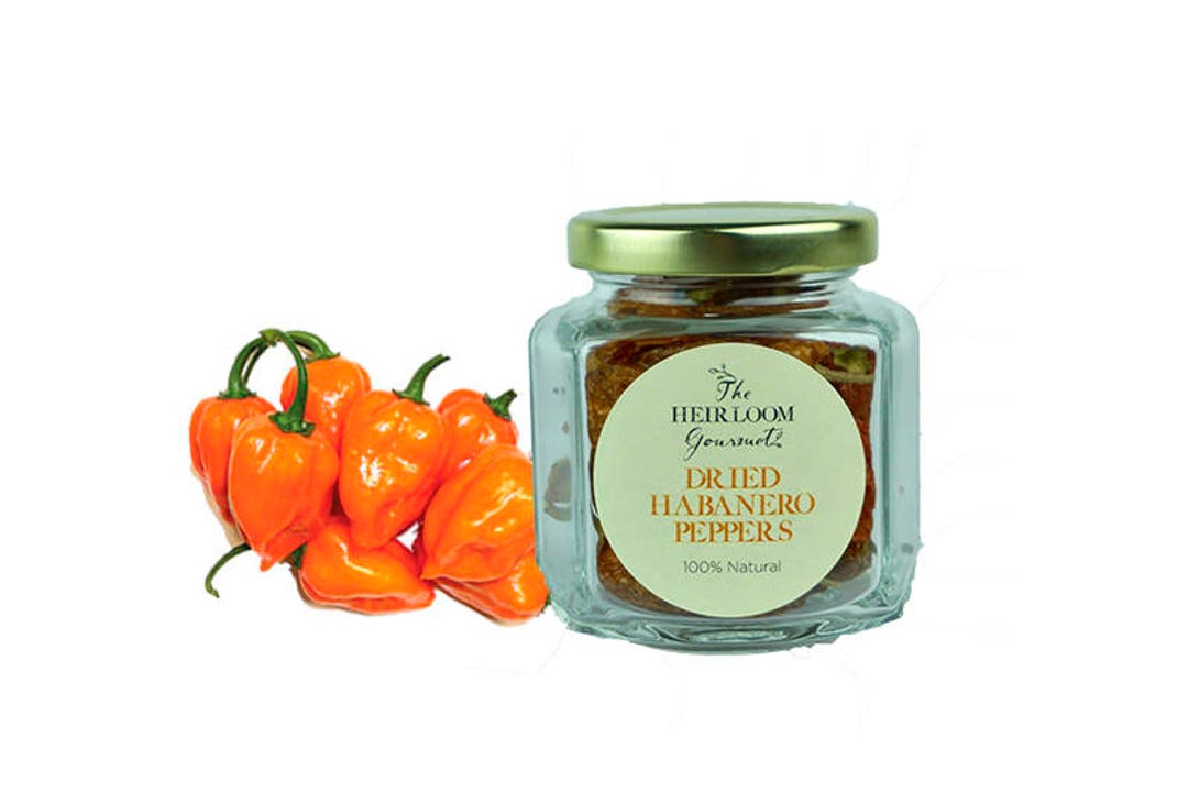 Gourmet Dried Habanero Peppers // All Natural // New Hampshire Grown ...