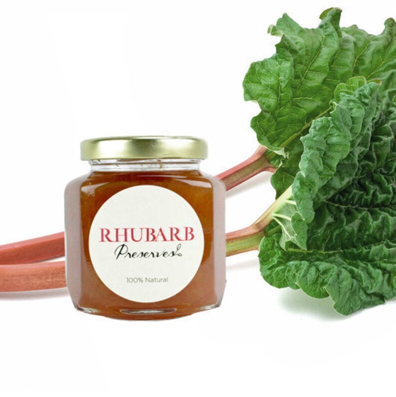 Gourmet Rhubarb Preserves// All Natural // New Hampshire Home | Etsy