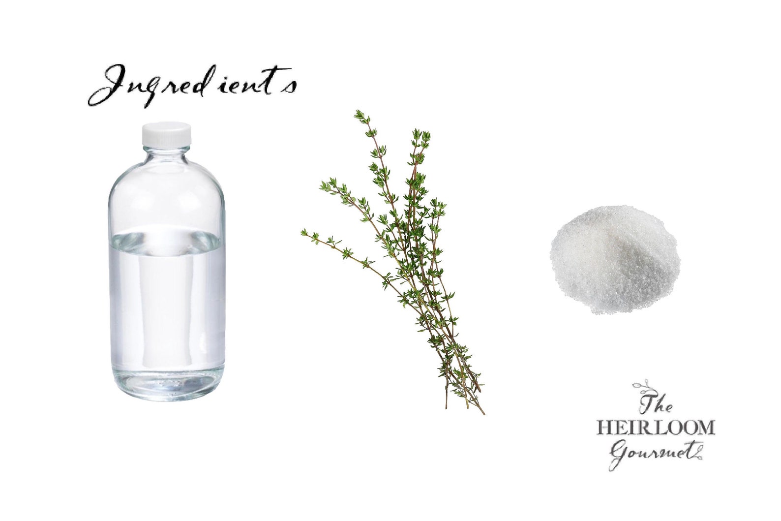 Gourmet Thyme Simple Syrup // All Natural // New Hampshire - Etsy