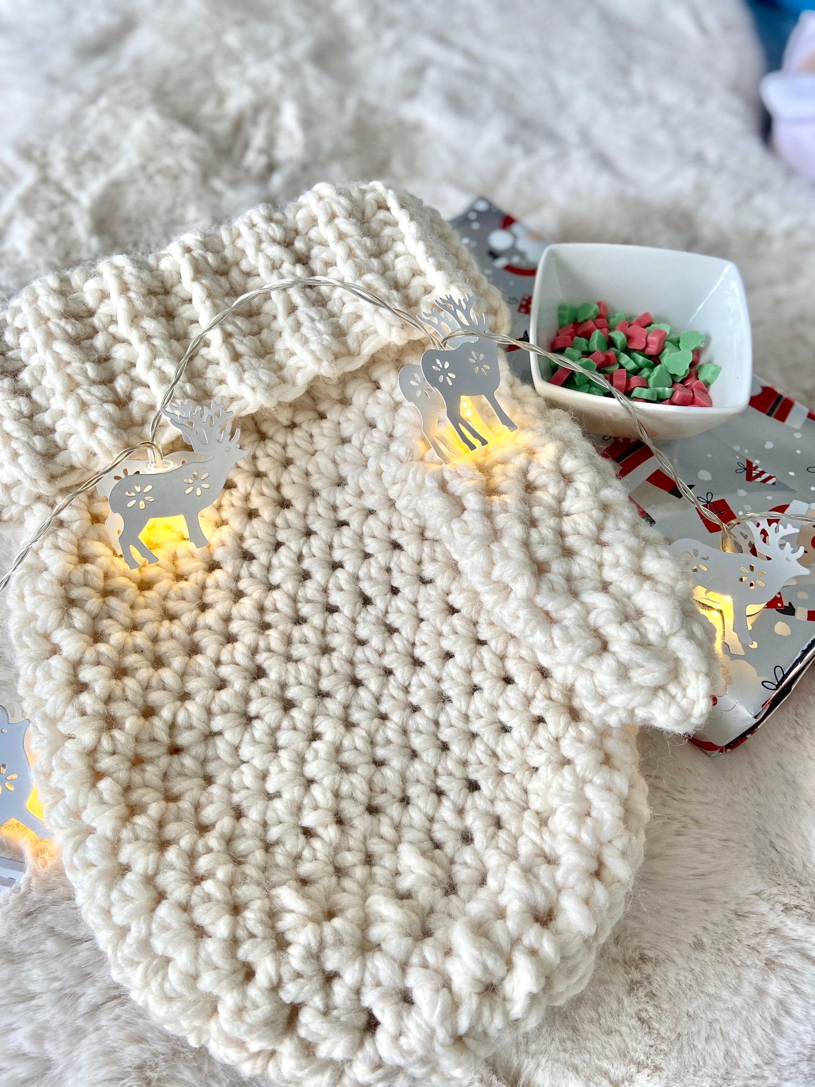 Digital Pattern, Crochet, Christmas Mitten Stocking - Etsy