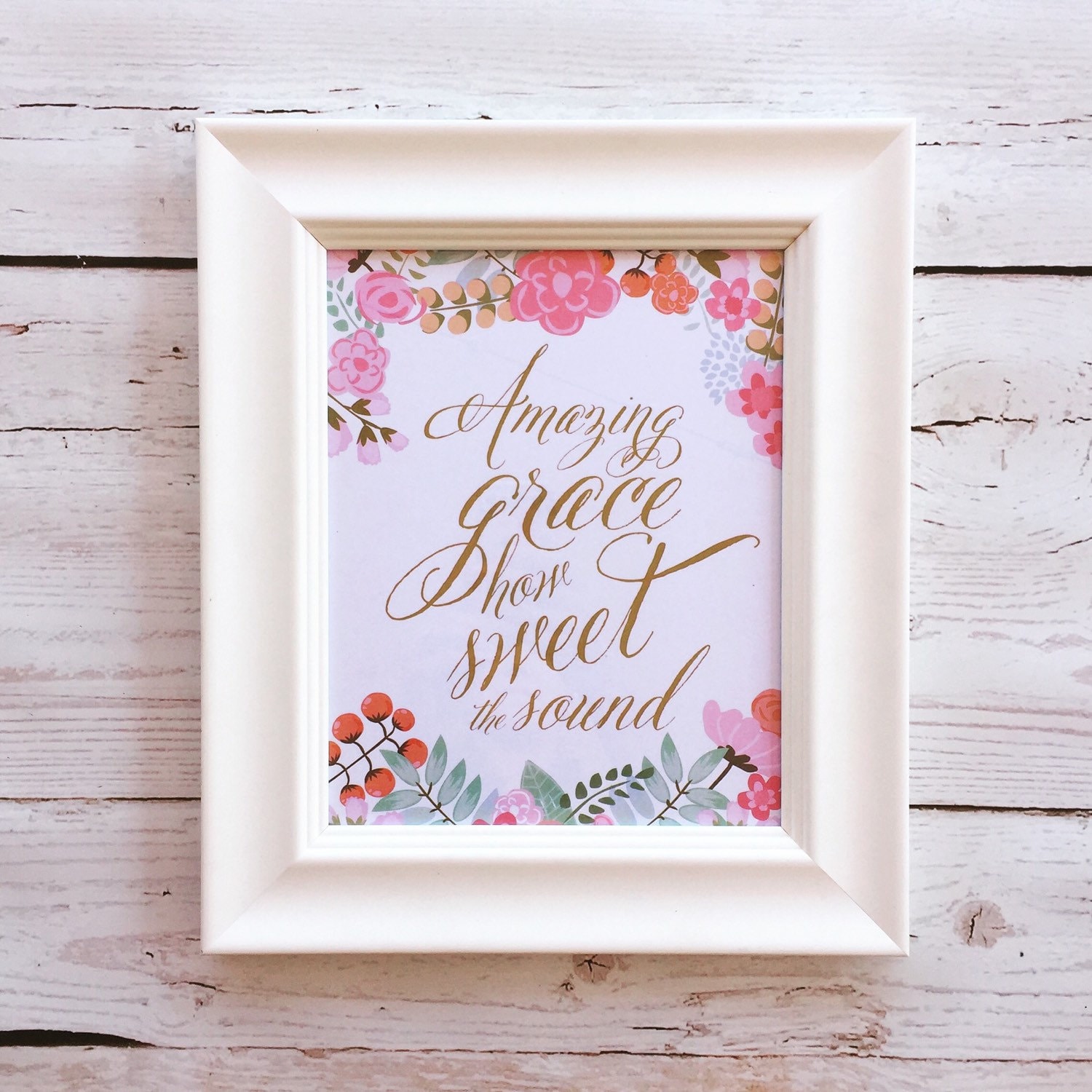 Amazing Grace Scripture Print Faith Print Gospel Hymn - Etsy