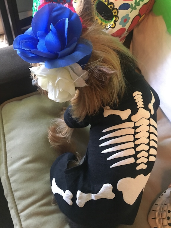 Skeleton Dog Costume/ Skeleton Pajama/ Day of the Dead Dog | Etsy