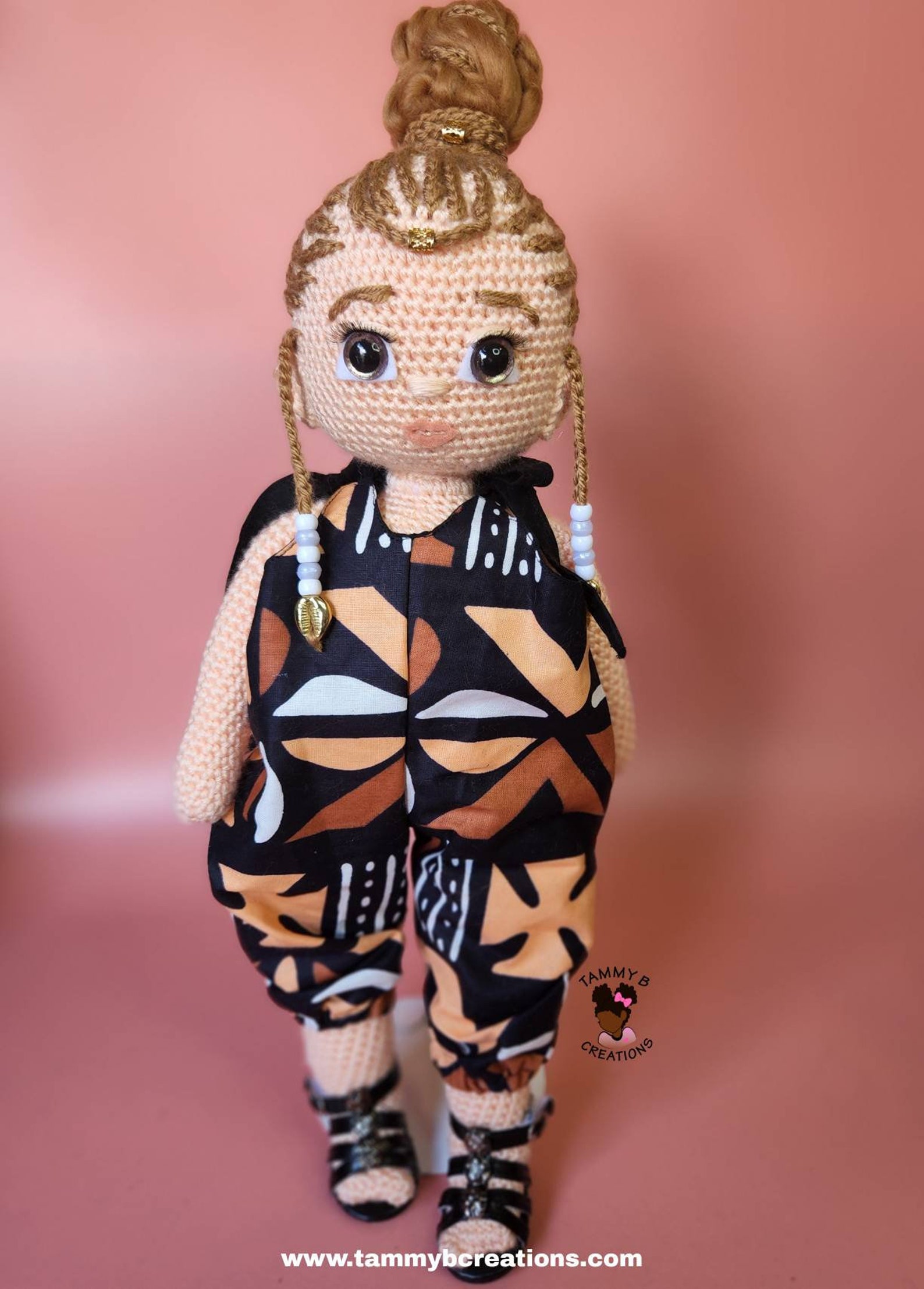 18 -21 Inch Handmade Crochet Doll - Kente Doll - Crochet Doll - African ...