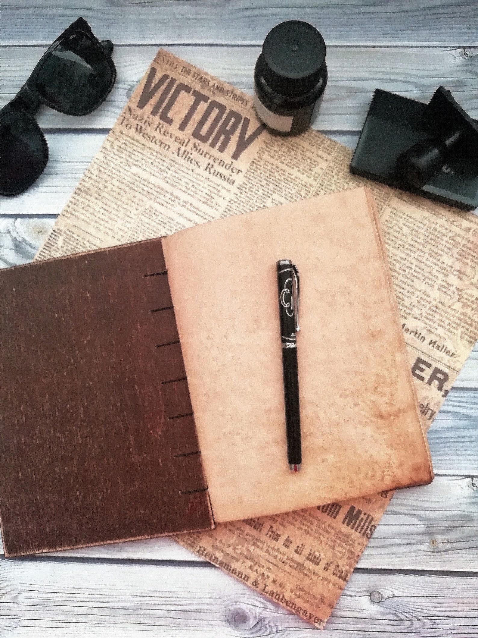 Notepad for a Man in a Wooden Coverwooden Book for Records - Etsy