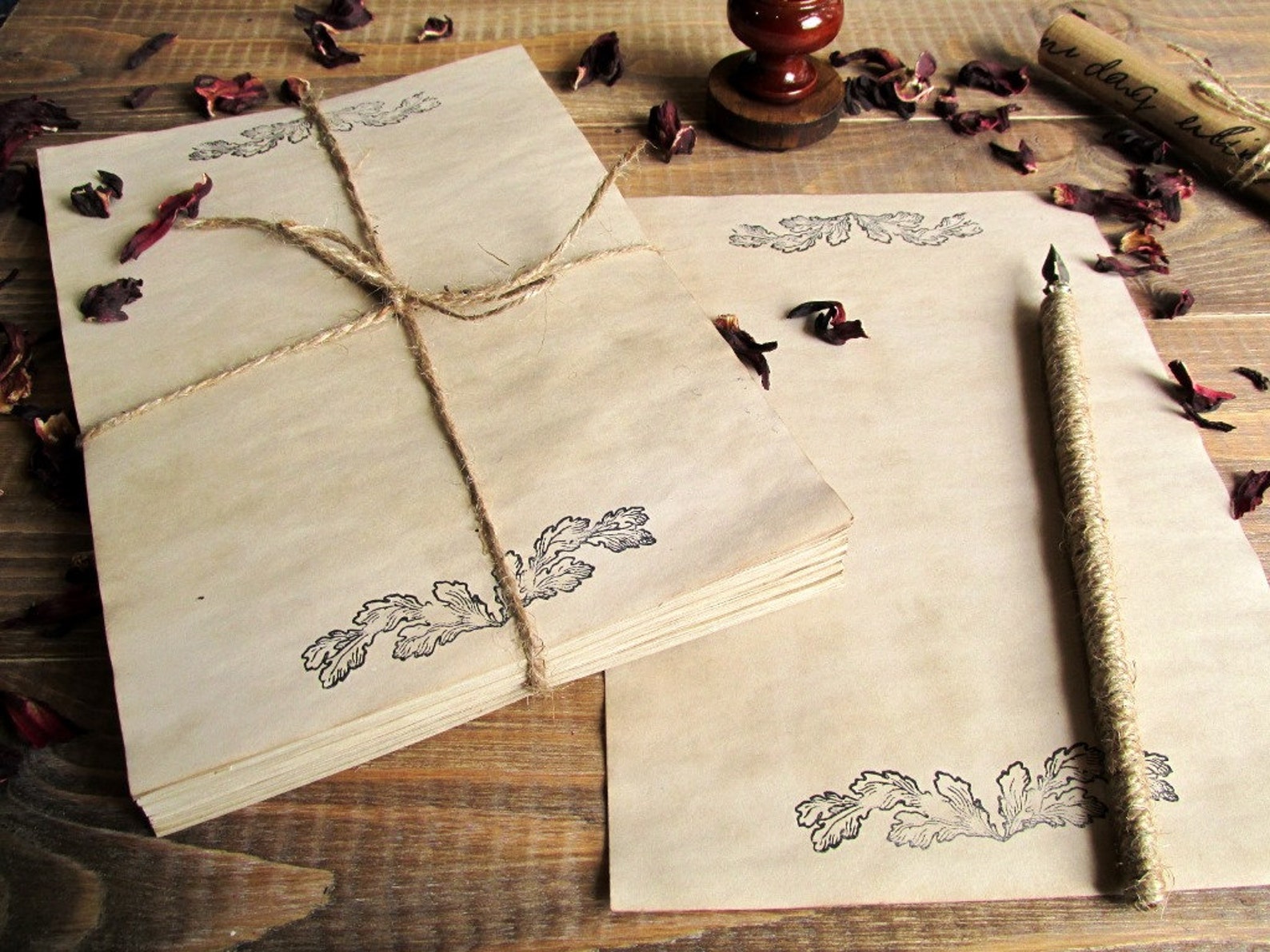 20 Sheets Aged Paper Handmade Paper Antique Leaflets - Etsy