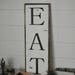 EAT 1X3 sign farmhouse dining room wall decor kitchen sign | Etsy
