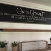 GO BE GREAT Wooden Sign | Family Room Sign | Painted Wood Signs ...