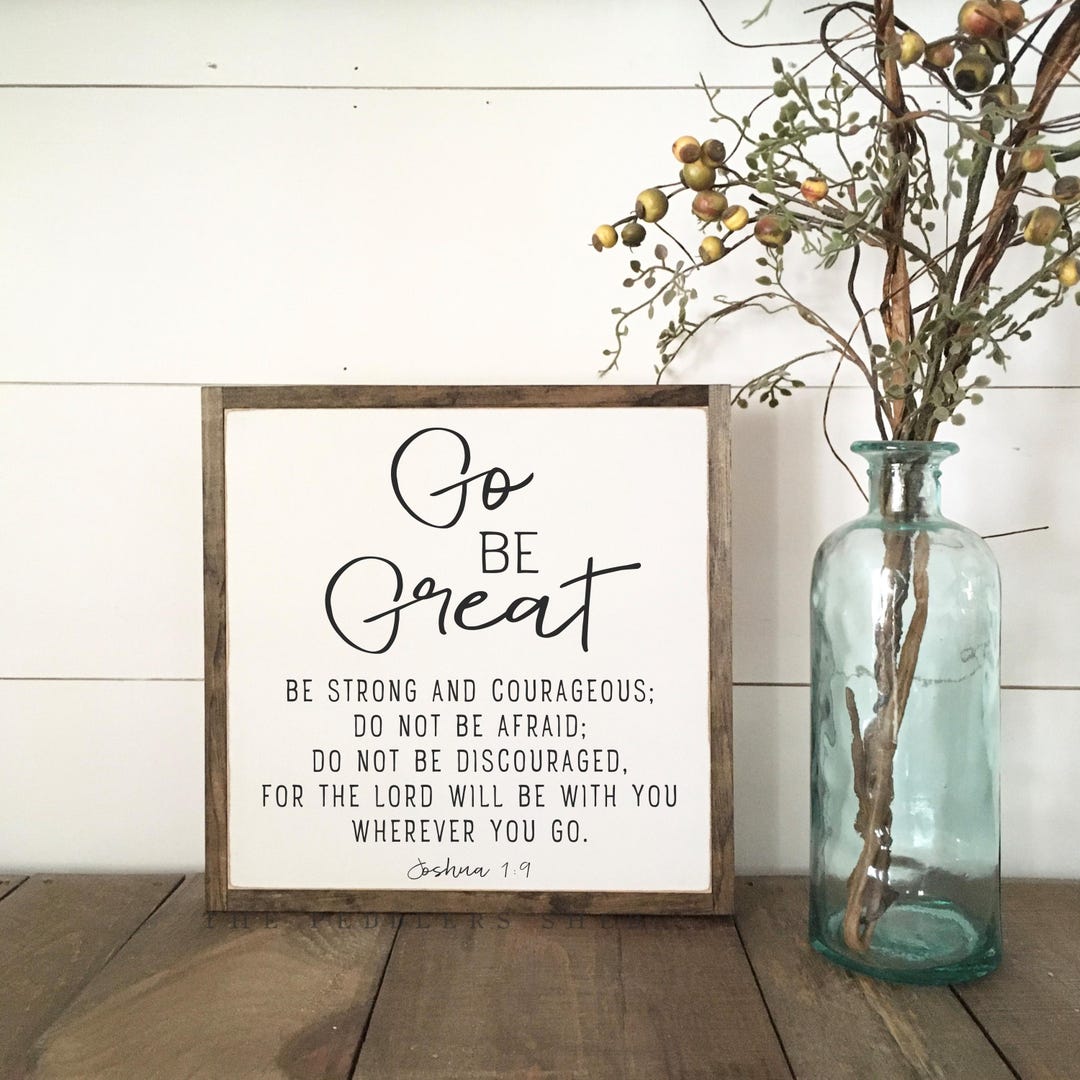 GO BE GREAT Wooden Sign | Family Room Sign | Painted Wood Signs ...