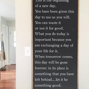 A NEW DAY 22X44 Inch Sign | Heartsill Wilson | Inspirational Word Art ...