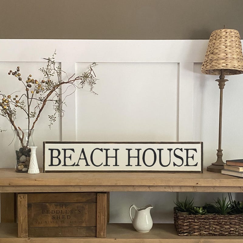 Wood Beach Sign - Etsy