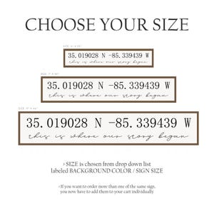 LATITUDE LONGITUDE Coordinates With Personalization in Cursive | Wooden ...