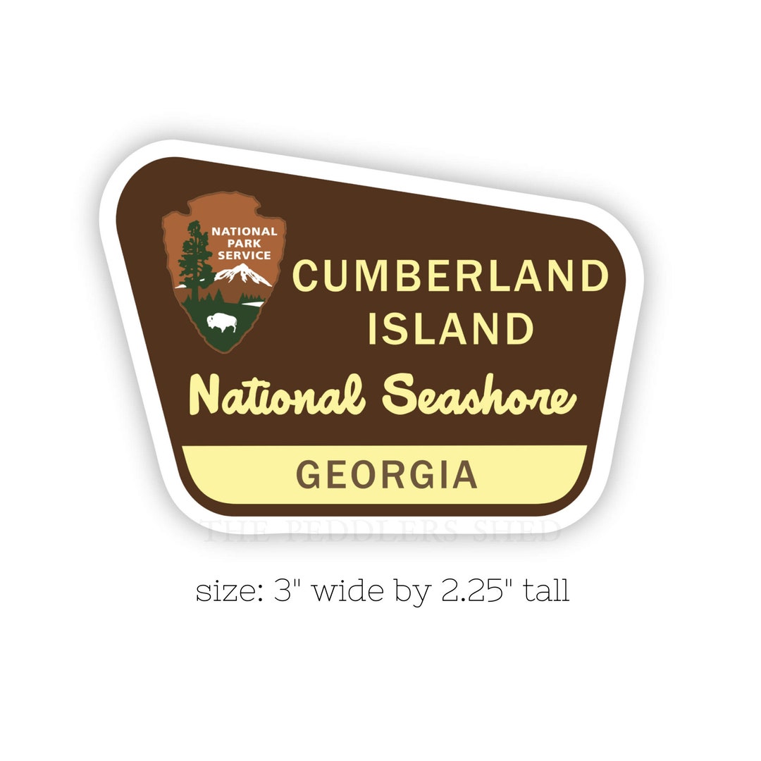 CUMBERLAND ISLAND National Seashore Sticker Laptop Decal, Water Bottle ...