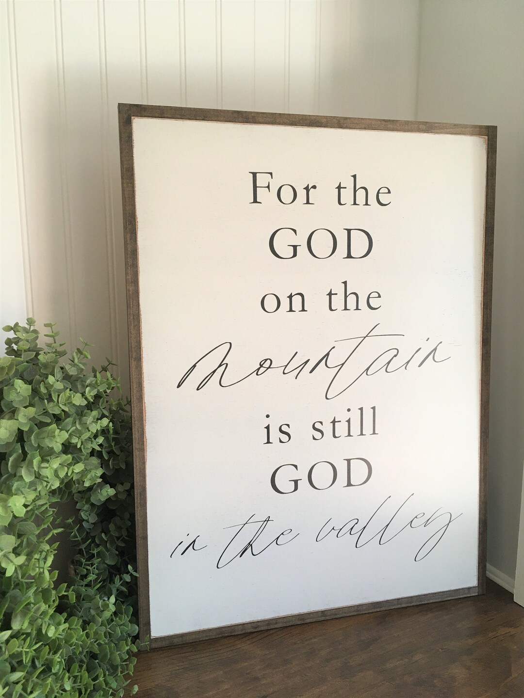 GOD on the MOUNTAIN Sign 18"x24" | the God on the Mountain is Still the ...