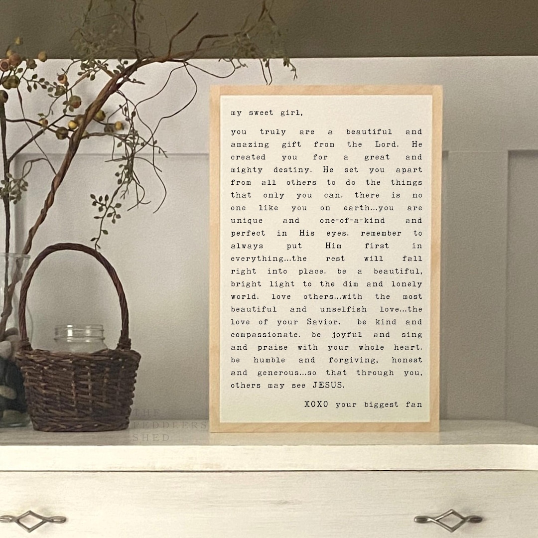 MY SWEET GIRL Sign | 12x18 Inches | Girls Bedroom Sign | Farmhouse ...