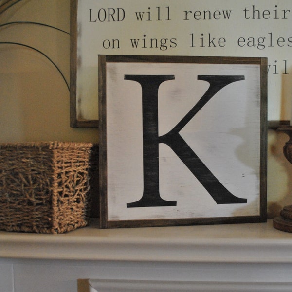 Painted Initials - Etsy