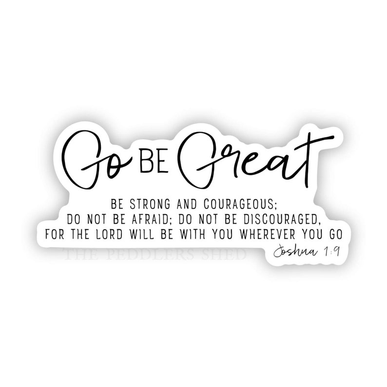 GO BE GREAT Vinyl Sticker Laptop Decal Journal Sticker - Etsy