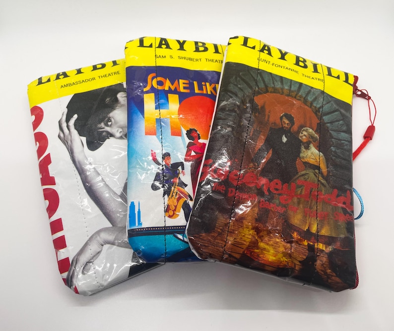 Broadway Playbill Musical Theater / Play Holiday Pouch Wristlet Pencil ...